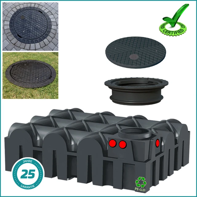 WASTE WATER TANK waste water collection pit holding tank flat tank 5000 ...