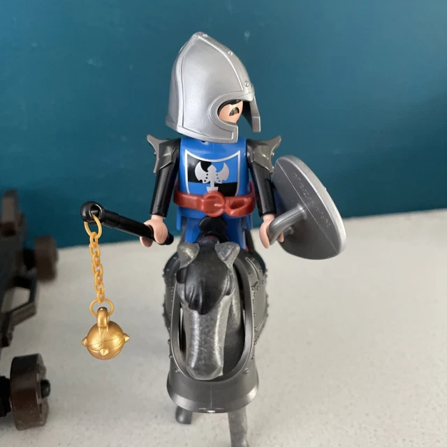 PLAYMOBIL MEDIEVAL SIEGE Tower And Knight Figures Horse Weapons Joblot ...