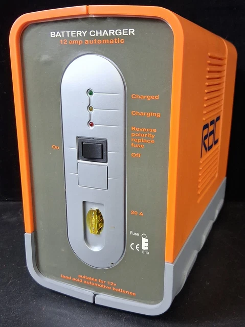 RAC BATTERY CHARGER 12 Amp Automatic Lead Acid Automotive - #1008 £20. ...