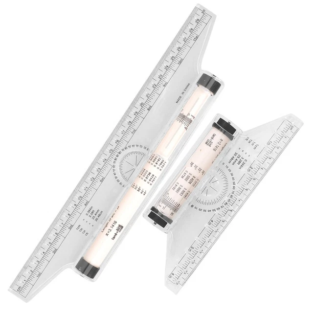 2 PCS DRAFTING Rolling Ruler Multi Functional Activity Measuring ...