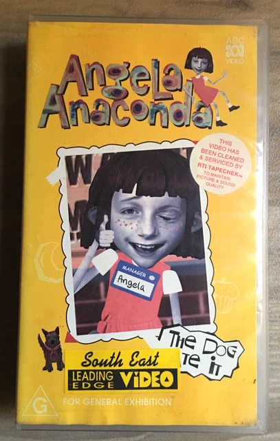 ANGELA ANACONDA VHS Video The Dog Ate It Movie 2001 Abc Ex-Rental Rare ...