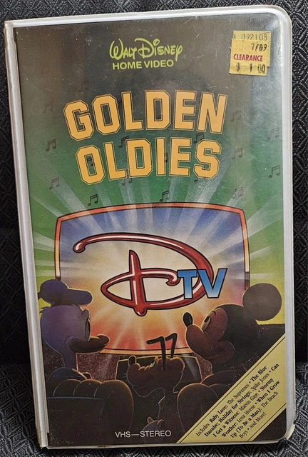 DISNEY VHS GOLDEN Oldies 1984 Animated Music Videos VTG $17.78 ...