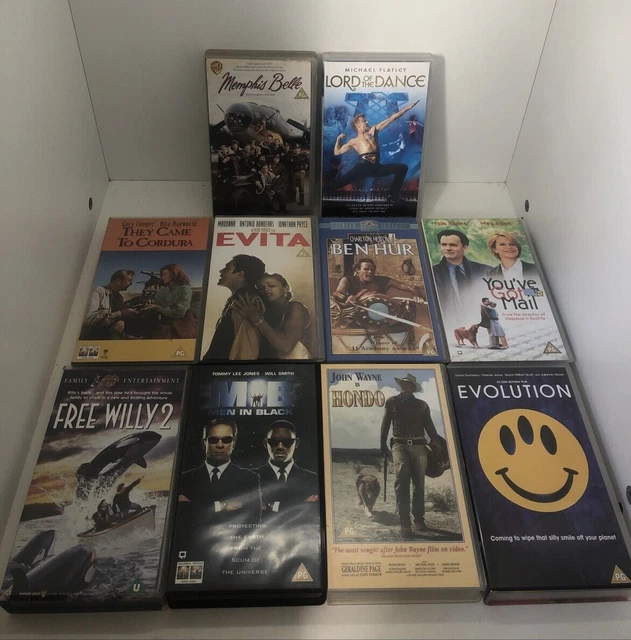 VHS BUNDLE OF Ten vintage collectors items X10 in cases Great Condition ...