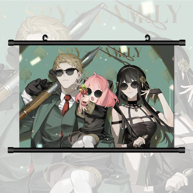 SPY X FAMILY Anya Loid Yor Forger Banner Wall Poster Scroll Home Decor ...