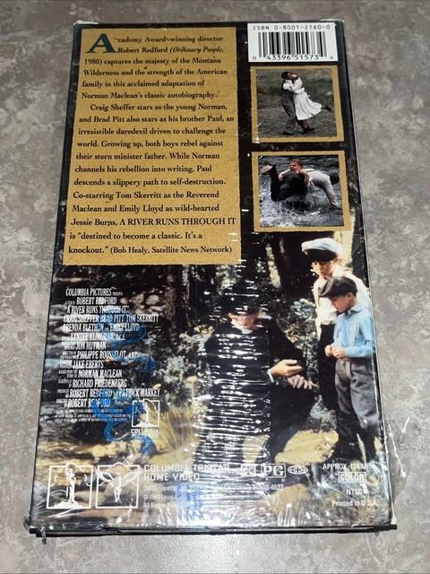 A RIVER RUNS Through It (VHS, 1993) Brad Pitt, Tom Skerritt ***TESTED ...