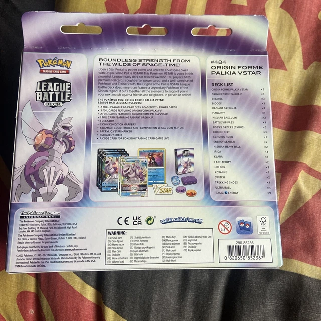 POKEMON TCG ORIGIN Forme Palkia VSTAR League Battle Deck Box - PKU85236 ...