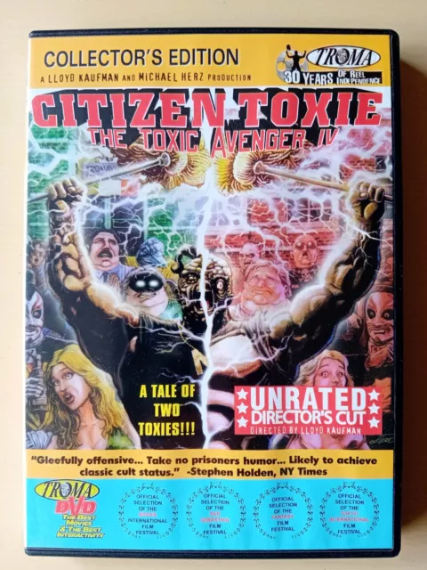 CITIZEN TOXIE THE Toxic Avenger IV Collectors Edition (US Import) DVD ...