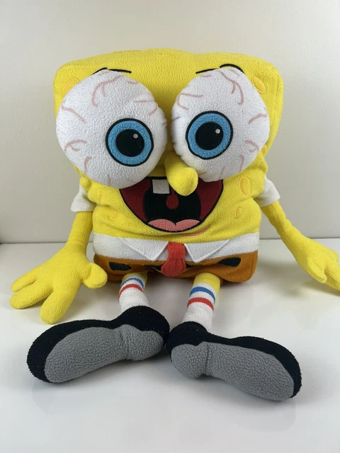 VINTAGE NICKELODEON SPONGEBOB SquarePants Large Plush With Bulging Eyes ...