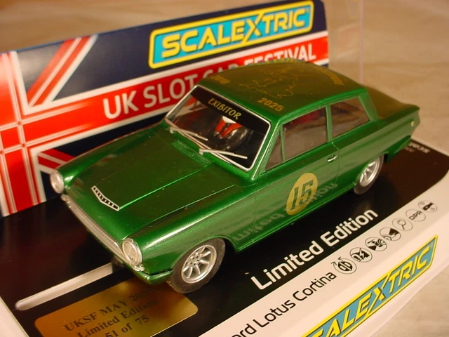 SCALEXTRIC UKSF 2025 Ford Cortina Exhibitor C4540PGE #51 of 75 cars DPR ...