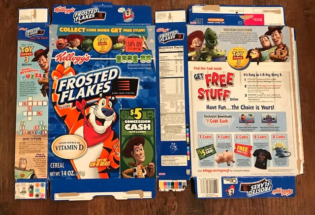 KELLOGG’S FROSTED FLAKES Toy Story 3 Cereal Boxes, From 2011 Lot Of 5 ...