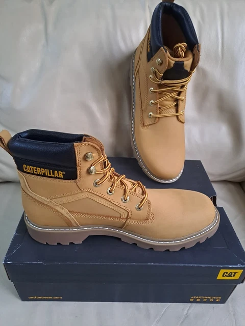 NEW CATERPILLAR STICKSHIFT Mens Cat Honey Reset Leather Ankle Boots ...