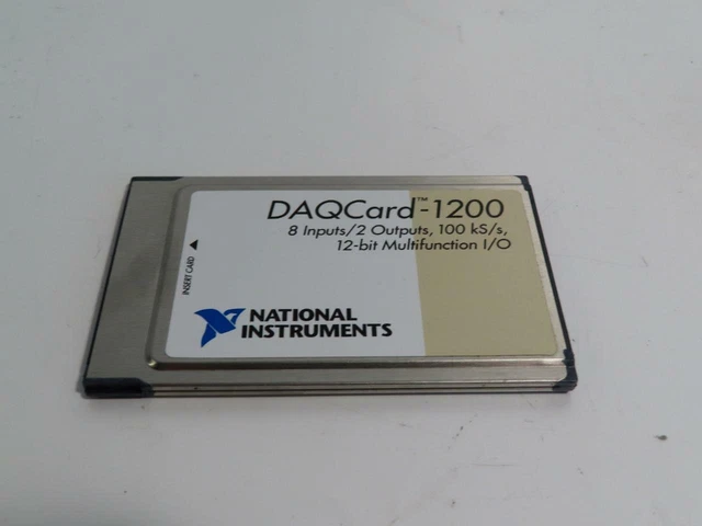 NATIONAL INSTRUMENTS PCMCIA Daqcard-1200 Ni Daq Card, Analog Input $119 ...