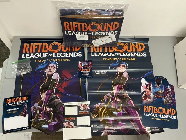 RIFTBOUND LEAGUE OF Legends Store Display Kit w/Totem & Vinyl Banner ...