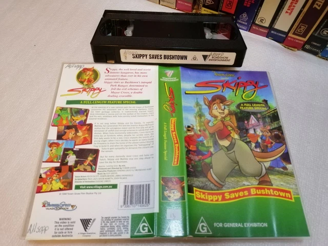 SKIPPY - SKIPPY SAVES BUSHTOWN - Rare Australian Roadshow Issue on Vhs ...