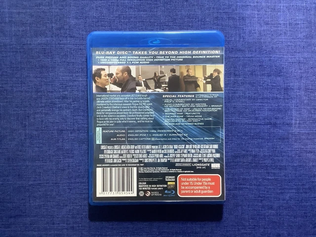 ROGUE ASSASSIN (BLU-RAY, 2007) Jason Stratham , Jet Li - Like New ...