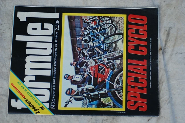 JOURNAL FORMULE 1 UN 1976 cyclo mobylette poster revue EUR 8,00 ...