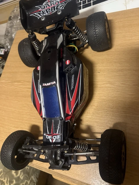 TAMIYA DARK IMPACT DF-03 Rc Car Fully Built £8.53 - PicClick UK