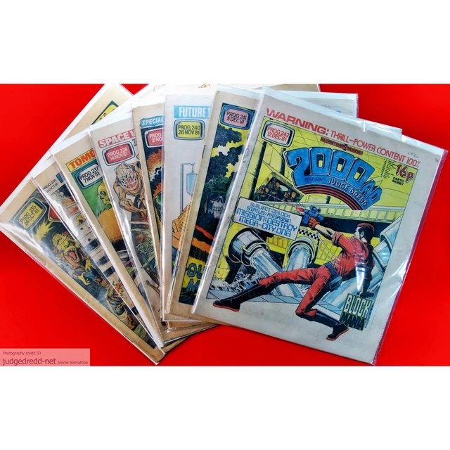 2000AD PROG 235-242 8 Comics inc Block Mania See Description UK 1981 ...