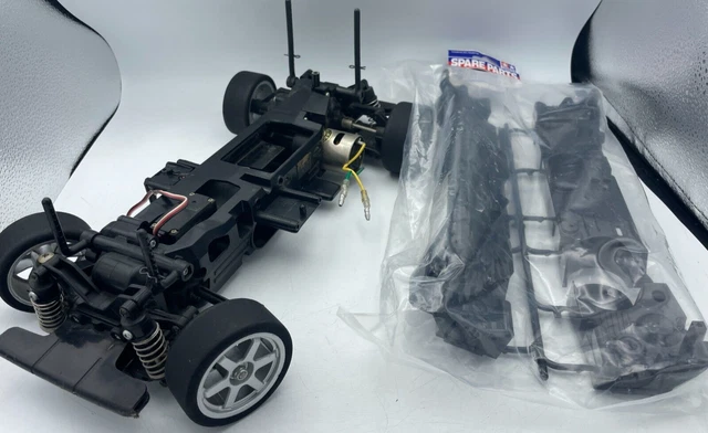 FOR PARTS TAMIYA TL-01 chassis with motor and spare chassis £98.59 ...