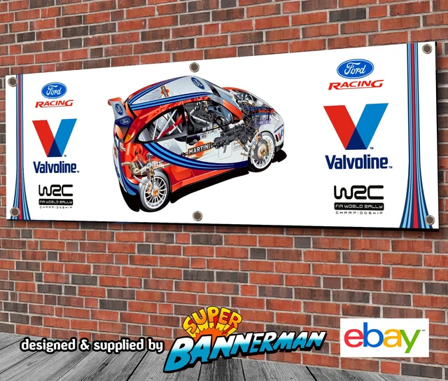 FORD FOCUS MARTINI Racing Cutaway Banner for Garage, Workshop, Showroom ...