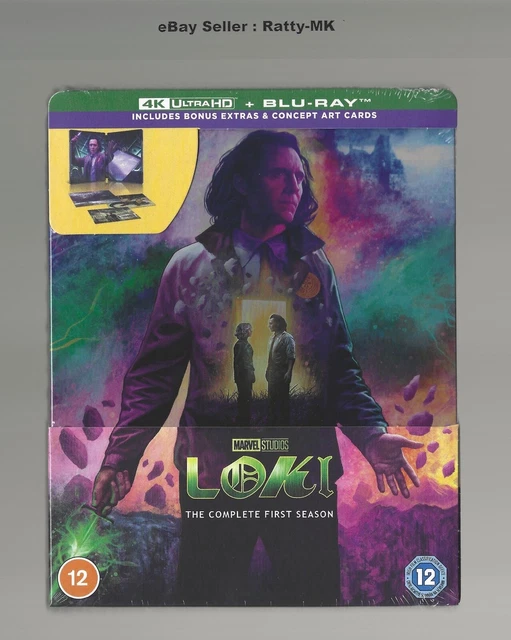 LOKI : THE Complete First Season Uk Exclusive 4K + Blu Ray Steelbook ...