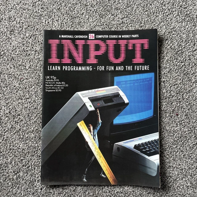 INPUT MAGAZINE MARSHALL Cavendish Issue No. 26 1984 Computer ...