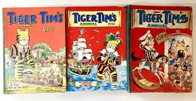 TIGER TIM TIGER Tim's Annuals Rare 1927, 1956 & 1957 - Couverture ...