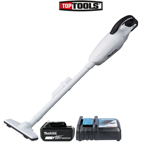 MAKITA DCL180ZW 18V LXT Vacuum Cleaner White With 1 x 5.0Ah Battery ...