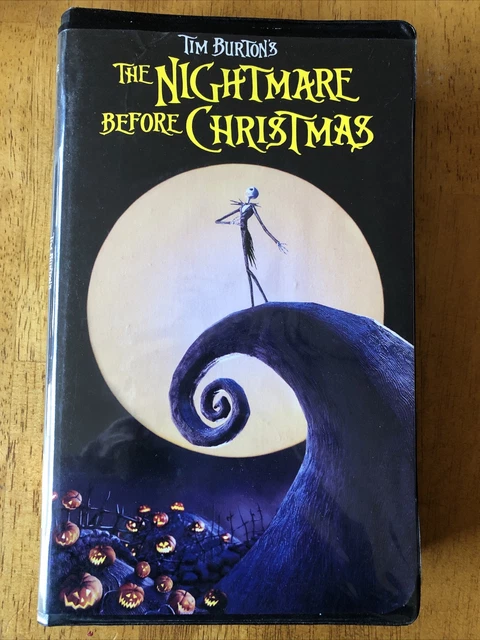THE NIGHTMARE BEFORE Christmas (VHS, 1994) Clam Shell Case Tim Burton's ...