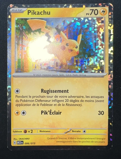 CARTE POKÉMON PIKACHU Holo 006/015 - 6/15 - M23FR McDonald's - Mcdo ...