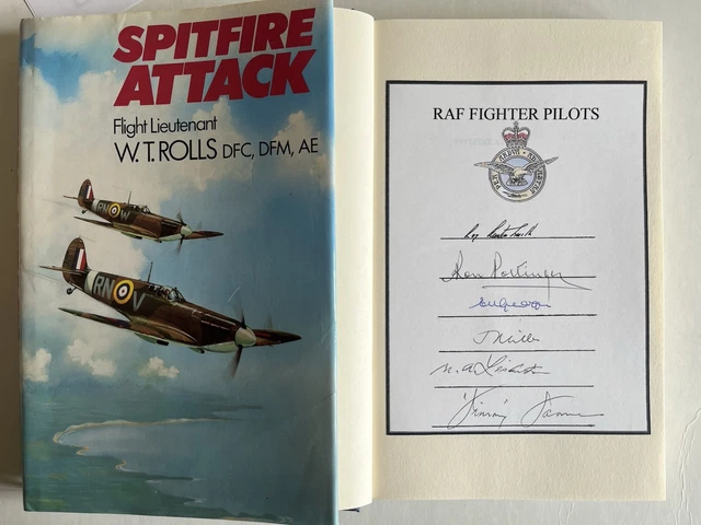 “SPITFIRE ATTACK” SIGNED 6 WW2 RAF Fighter Pilots £31.92 - PicClick UK
