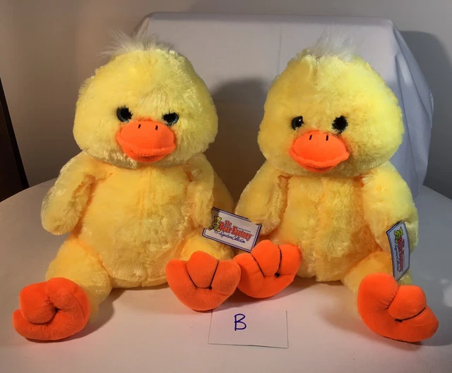THE BEAR FACTORY Easter Chick Soft Toy x 2 New Soft Cute & Cuddly ...