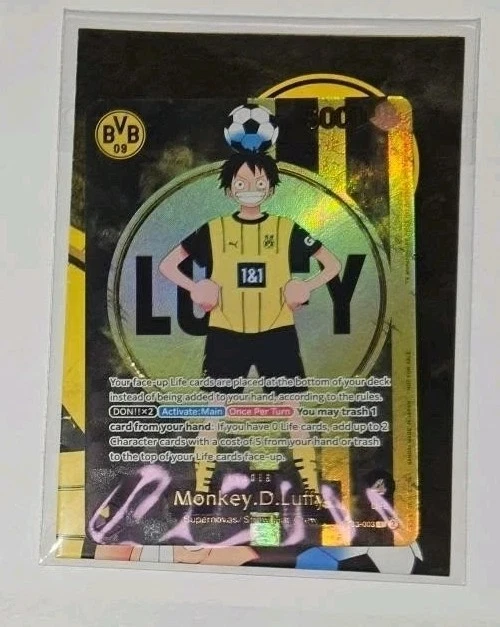 BVB X ONE Piece Monkey D. Luffy Ruffy ST13-003 Promo Card EUR 100,00 ...