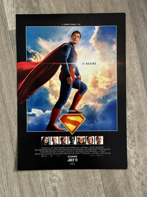 SUPERMAN 2025 DAVID Corenswet James Gunn Odeon Exclusive Movie Poster £ ...
