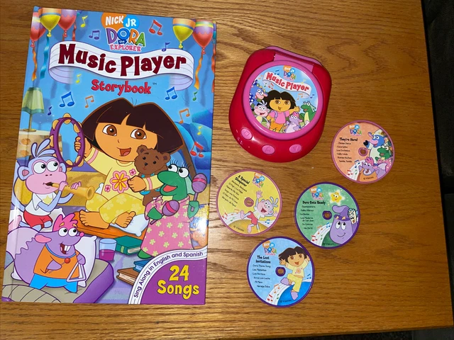 DORA THE EXPLORER Music Player Storybook With Music Player and 4 CDs ...