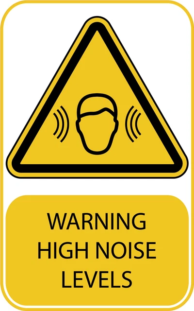 HIGH NOISE LEVELS Work Place Warning Signs Sticker Safety Yellow A7 A6 ... HIGH NOISE LEVELS Work Place Warning Signs Sticker Safety Yellow A7 A6 ...