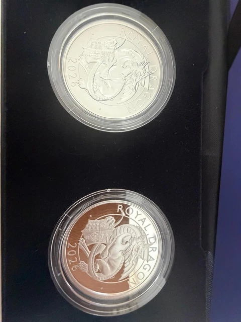 THE ROYAL DRAGON 2026 Silver Proof Two-Coin Set Limited edition 250 £ ...