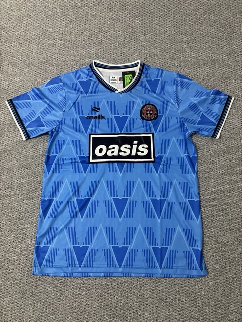 SKY BLUE BOHEMIANS FC X Oasis Football Shirt large £31.88 - PicClick UK