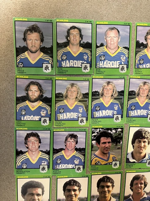 SCANLENS NSW RFL 1982 Trading Cards - Good Condition. Fast Free Postage ...