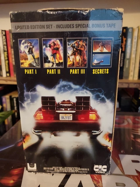 BACK TO THE Future Trilogy WIDESCREEN VHS Limited Edition Box Set VHS ...