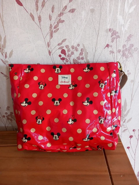 CATH KIDSTON DISNEY RED MINNIE MICKEY MOUSE SPOT SHOPPER Satchel £20.95 ...