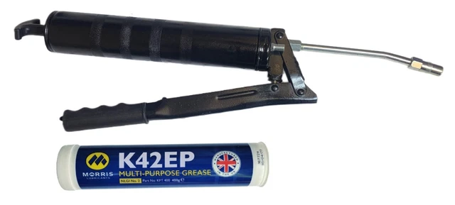 HEAVY DUTY GREASE Gun & Morris K42 Ep Multipurpose Lithium Grease Tube ...