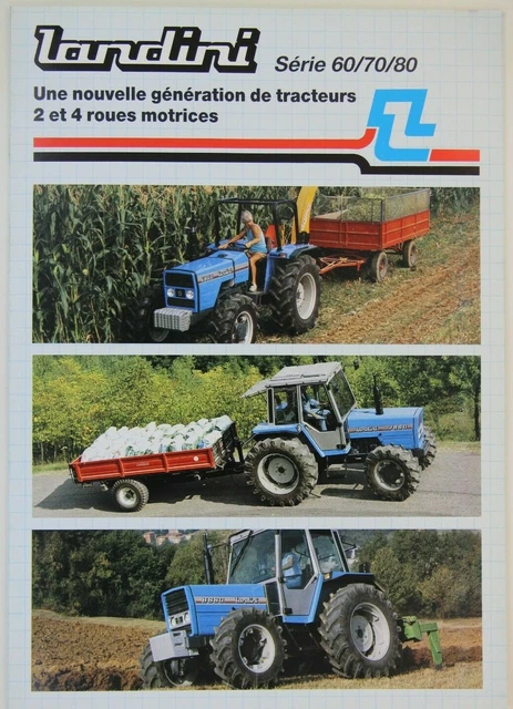 PROSPECTUS TRACTOR BROCHURE LANDINI series 60/70/80 traktor tractor ...