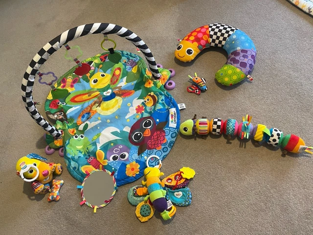 LAMAZE BABY SENSORY Toy Bundle Including Book, Hanging Bar, Animals And ...