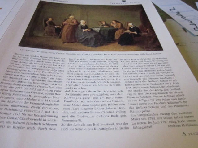 PREUSSEN ARCHIV N2 2211 Der Künstler Christian Bernhard Rode 1725-1797 ...