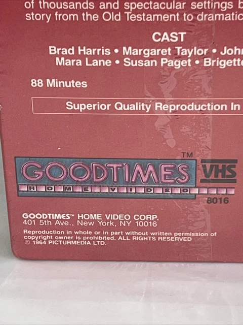 THE OLD TESTAMENT (1964) VHS Goodtimes Home Video Brand New Factory ...