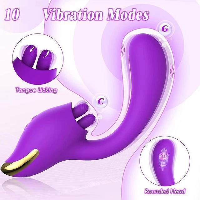 G-SPOT-DILDO-POWERFUL-MASSAGER-CLIT-LICKING-TOUGUE-ORAL-VIBRATOR-RABBIT ...