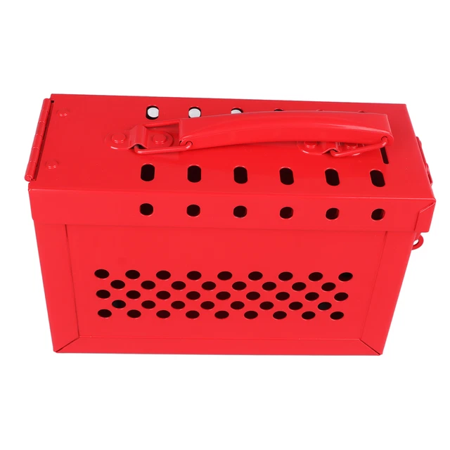 LOTO BOX PORTABLE 12 Holes Rugged Construction Lockout Tagout Lock Box ...