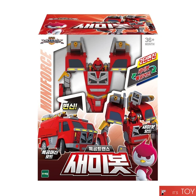MINIFORCE RANGER TRANS SEMIBOT SAMMYBOT Red Transforming Robot Truck ...