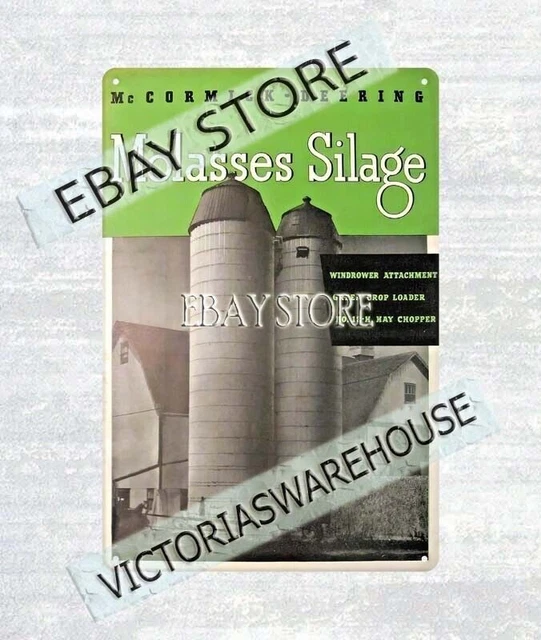 1917 FARMLAND MACHINE heritage farm tools MOLASSES SILAGE farm sign £20 ...